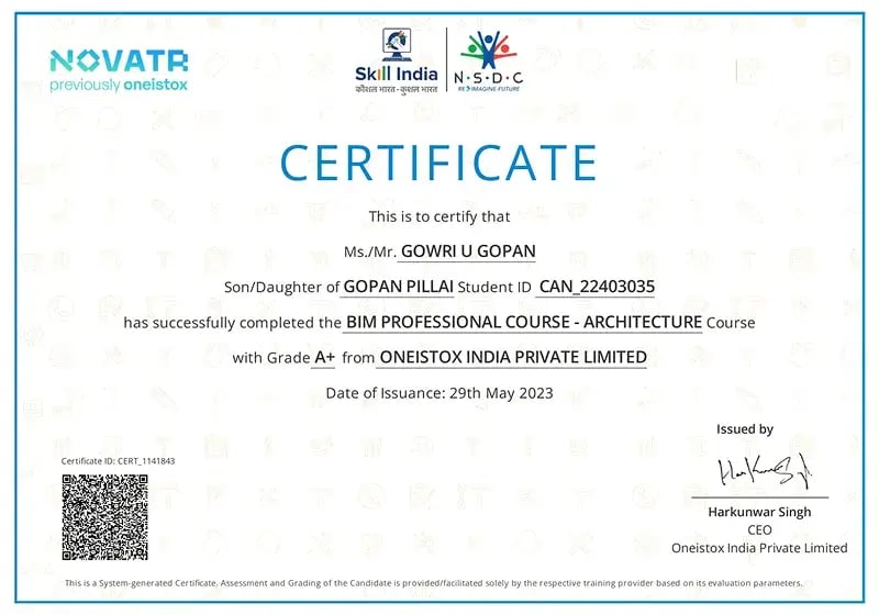 Revit and BIM Online Certification Course | Novatr